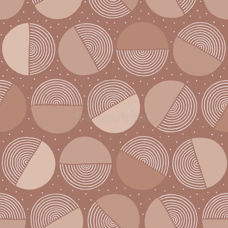 Abstract Circle Seamless Pattern. Repeating Geometric Backdrop. Circles ...