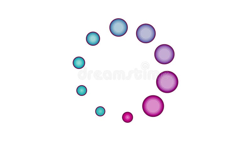 Abstract Circle Icon Animation Stock Footage - Video of cartoon ...