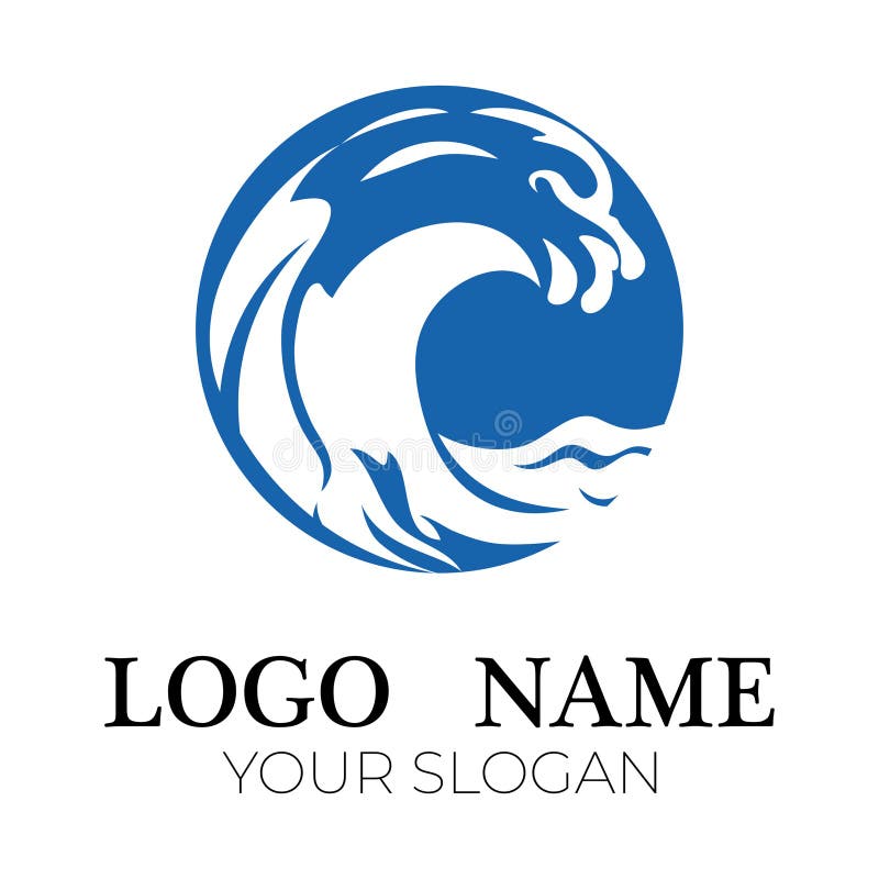 Abstract Circle Shape Waves Logo Stock Vector - Illustration of logo ...