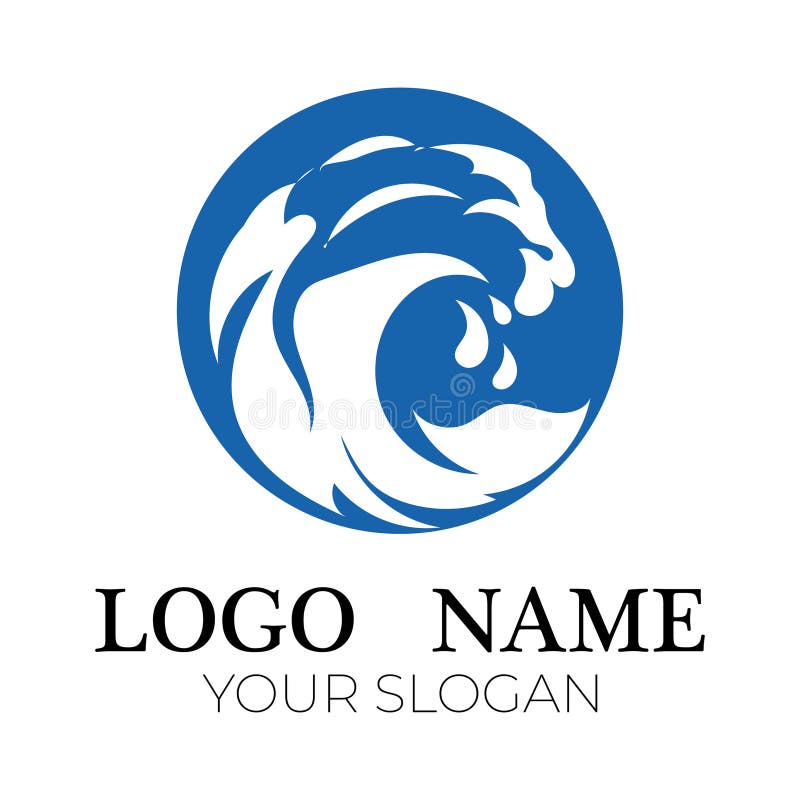 Water Color Waves Lines Logo Stock Illustrations – 244 Water Color ...