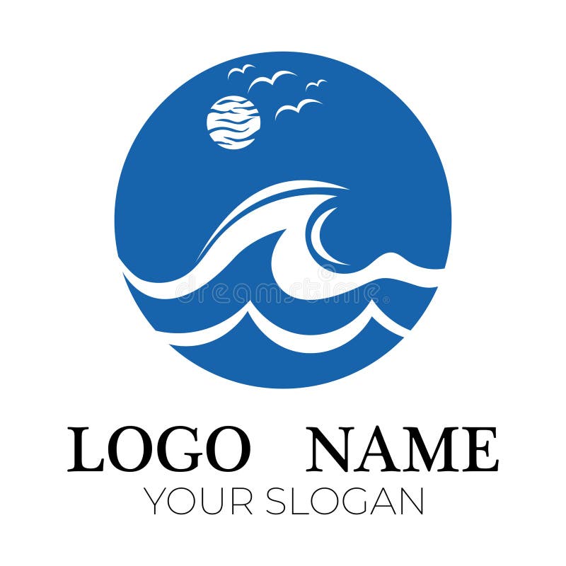 Water Color Waves Lines Logo Stock Illustrations – 244 Water Color ...