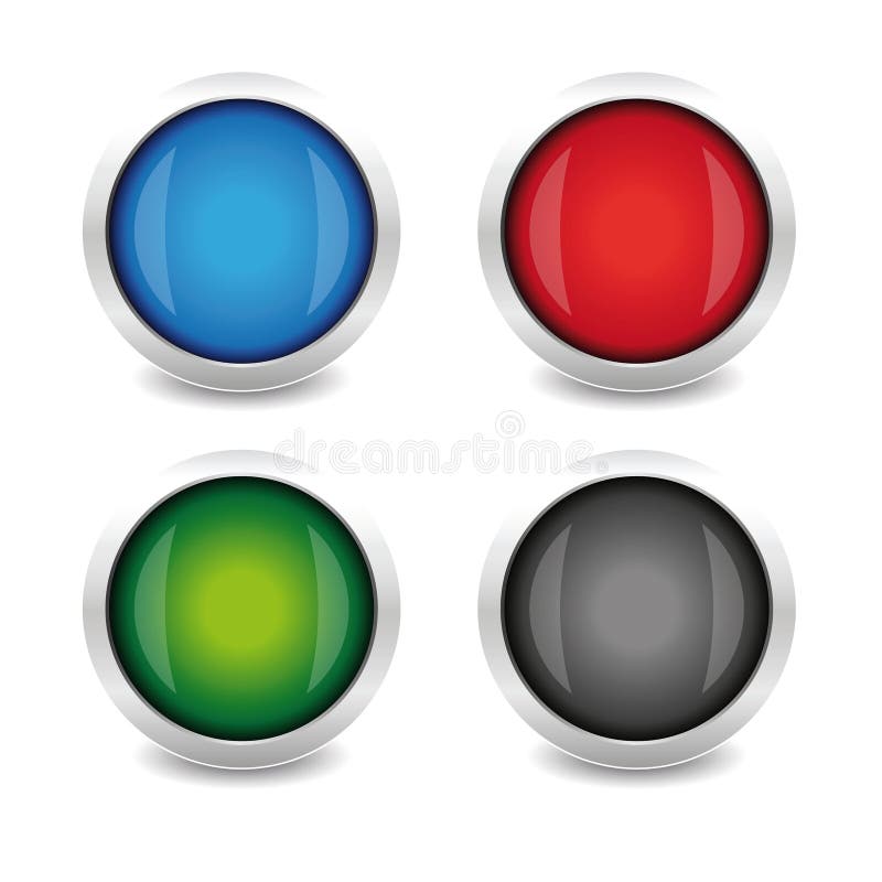 Abstract circle shapes set stock vector. Illustration of colorful ...