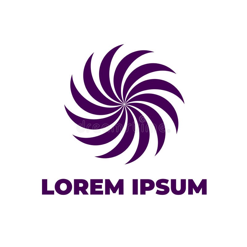 Abstract Circle. a Simple Logo of Violet Color Stock Illustration ...