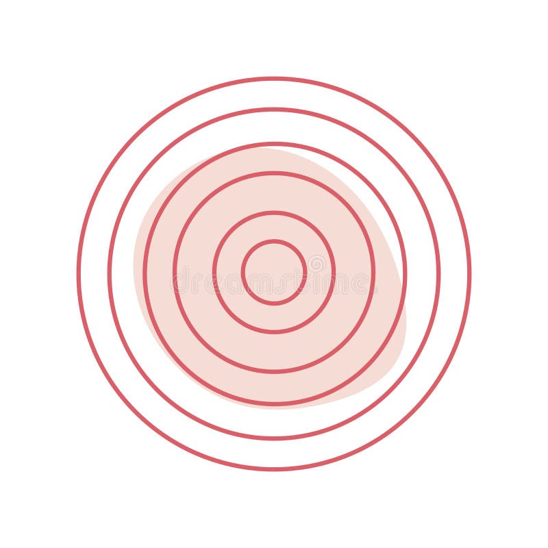 Abstract Circle and Spot with Stripes on White Stock Vector ...