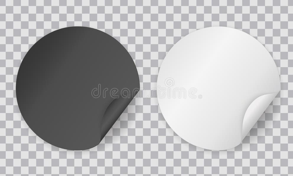 Abstract Circle Sticker on Transparent Background Vector Illustration ...