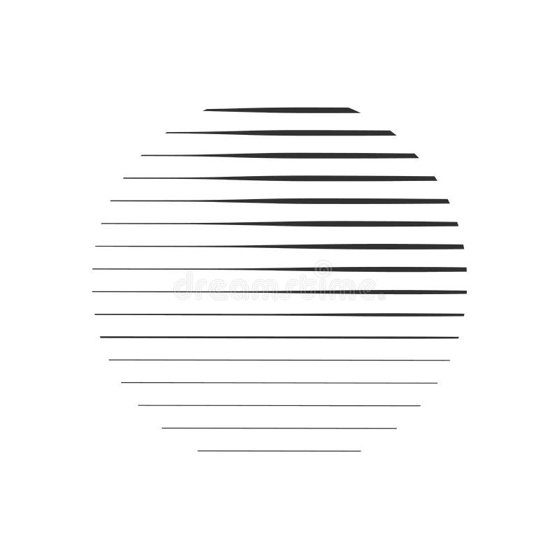 Abstract Circle of Stripes, Sun Logo Concept. Vector Illustration ...