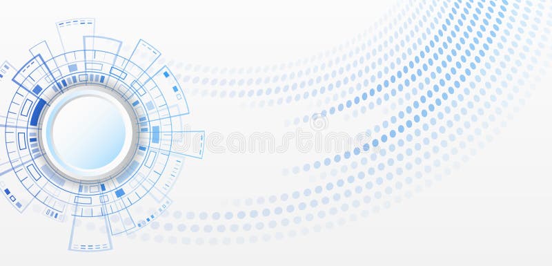 Abstract Circle Technology Communication, Vector Illustration. Futuristic Design for ...