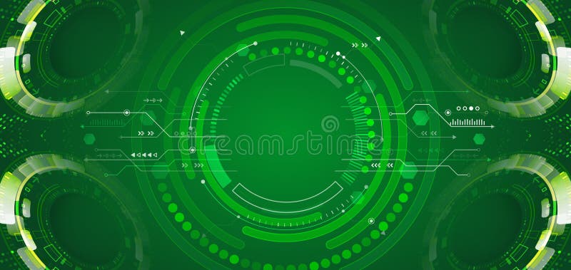 Abstract Circle Technology Communication Vector Illustration. Hi-tech ...