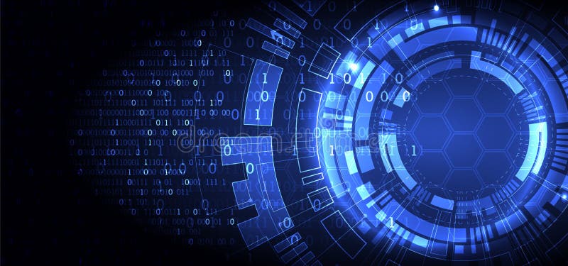 Abstract Circle Technology Concept. Circuit Board, High Computer Stock ...