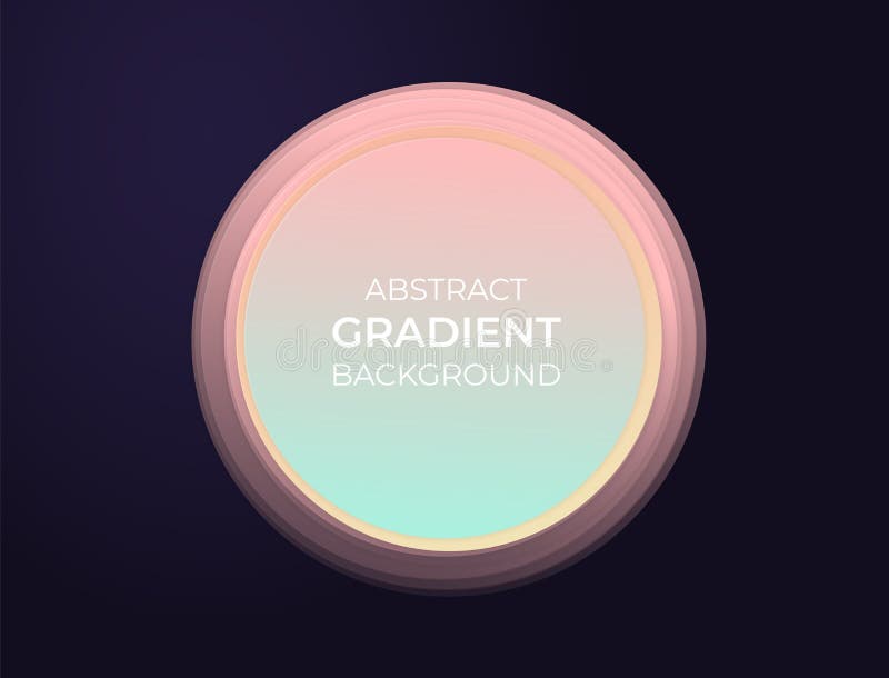 Abstract Circle Text Box with Soft Modern Gradients and 3d Effect ...