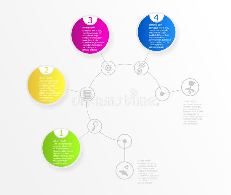 Abstract Circle Timeline Infographic Background Stock Vector ...
