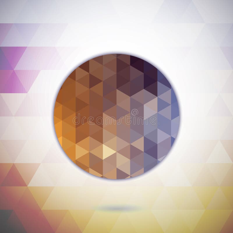 Abstract Circle with Triangles Stock Illustration - Illustration of ...