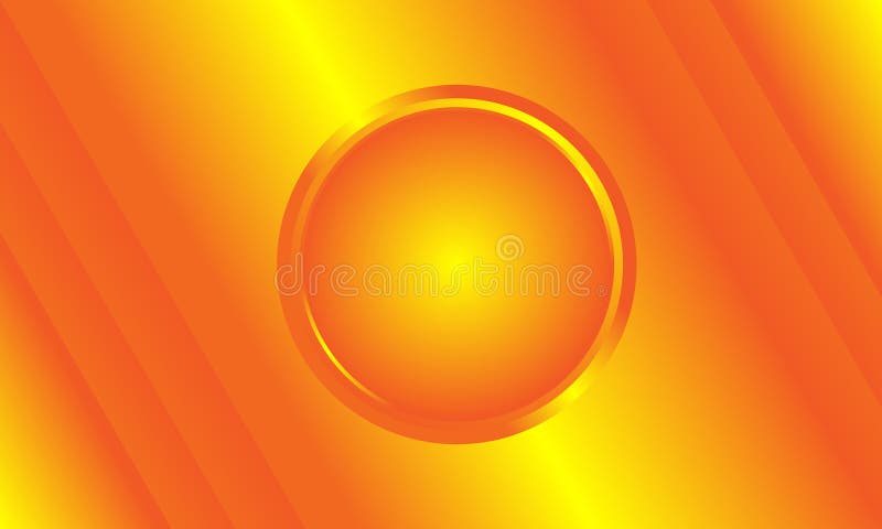 Abstract Circle with a Yellow Orange Gradient Line Stock Vector ...