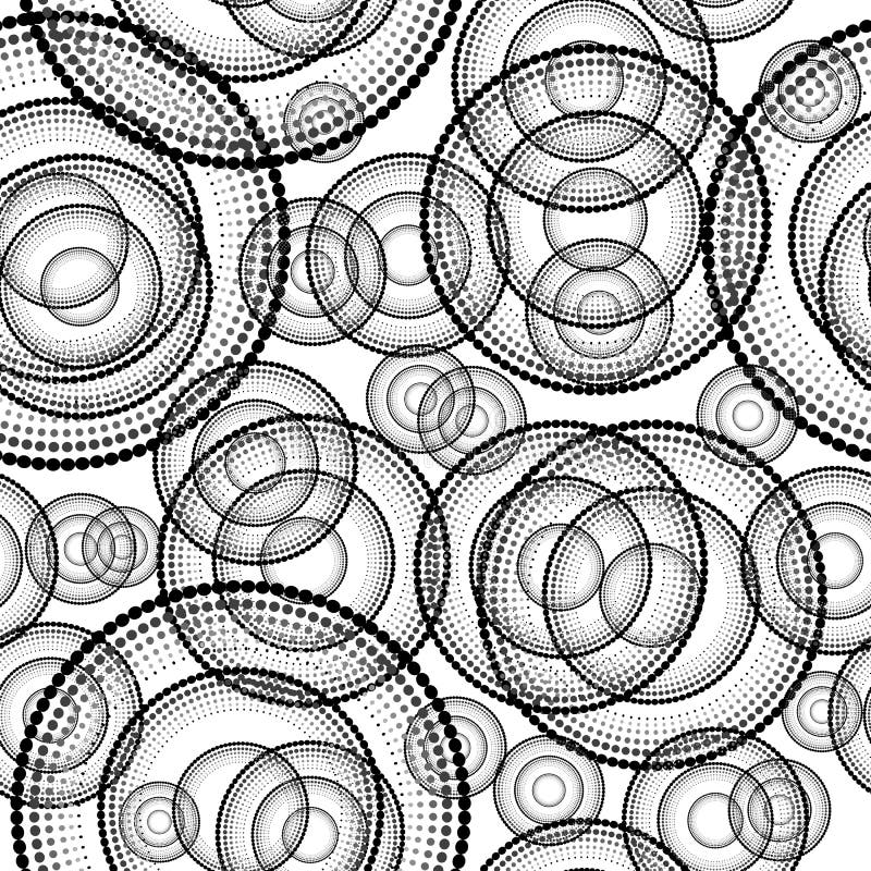 Abstract Circles Background Seamless Pattern Stock Vector ...