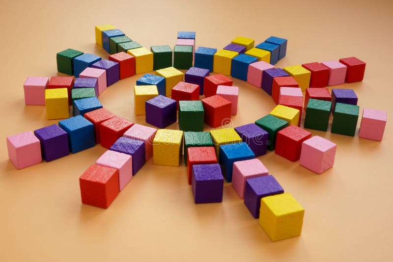 Abstract Circles from Colorful Cubes As Concept of Connection and ...