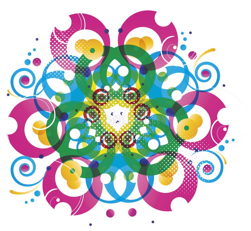 Round bubble pattern stock illustration. Illustration of colorful ...