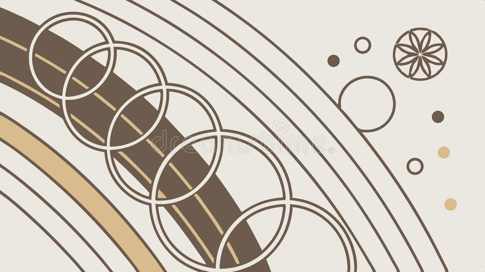 Abstract Circles Design, Modern Geometric Pattern and Art Vector Design ...