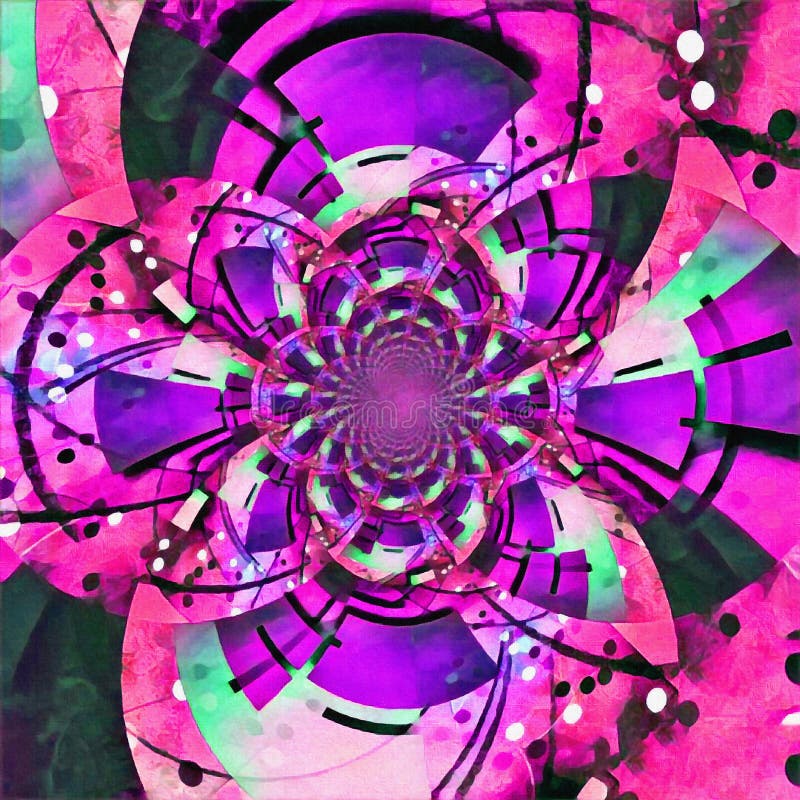 Optical illusion Abstract stock illustration. Illustration of draw ...