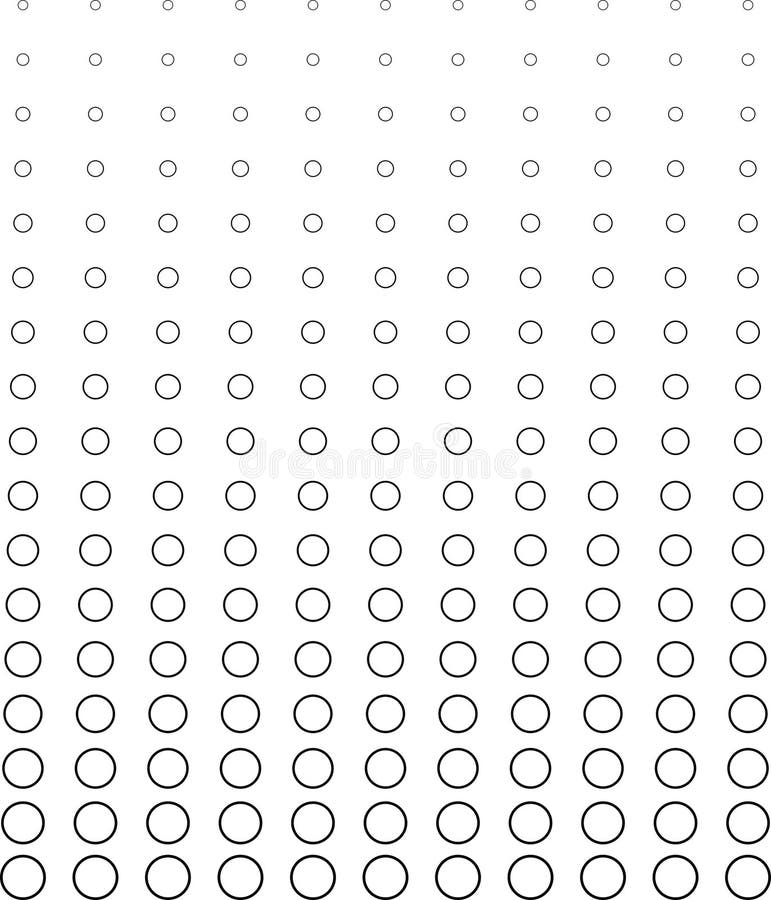 Abstract Circles Gradation Pattern Repeated Design on White Background ...