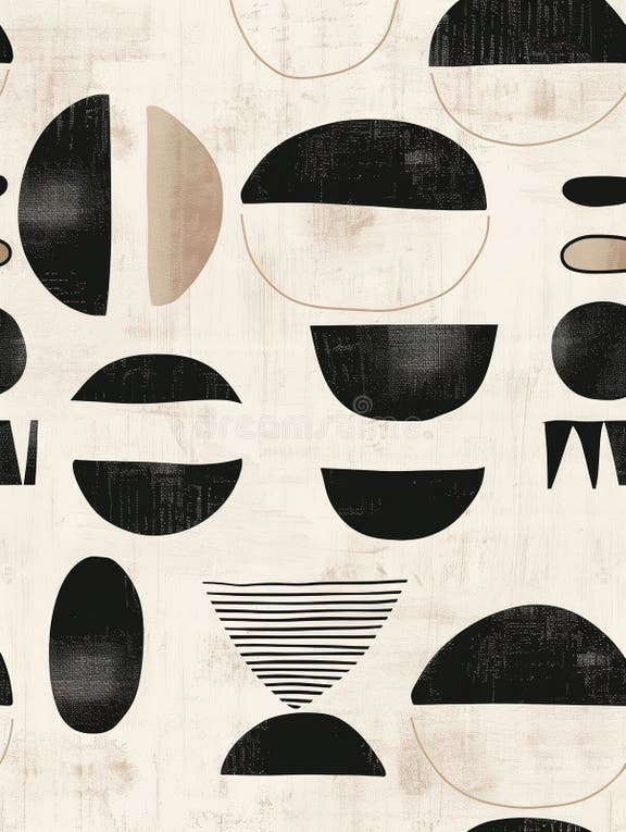 Abstract Circles and Lines Pattern Stock Illustration - Illustration of ...