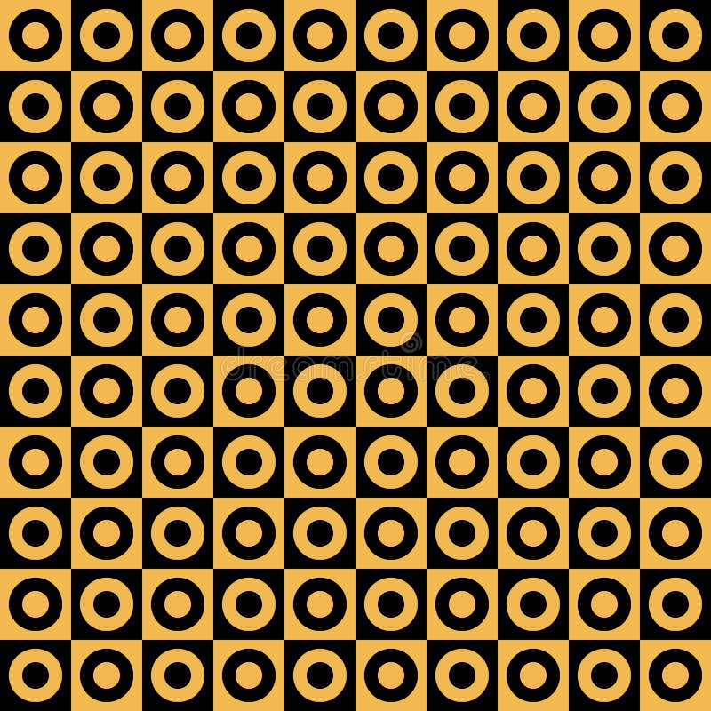 Abstract Circles Optical Illusion Seamless Pattern Stock Vector ...