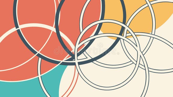 Abstract Circles Overlapping, Modern Pattern Design Vector Design Generative AI Stock ...