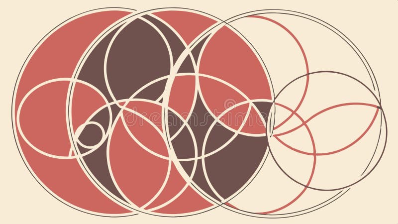 Abstract Circles Pattern Geometric Design Element Vector Design Generative Ai Stock Vector