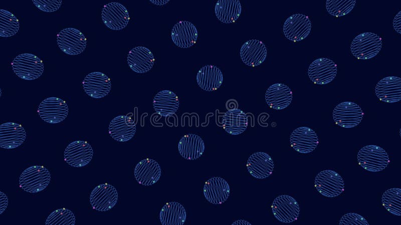 Symmetrical Floating Circles Create Stunning Pattern on Dark Background ...