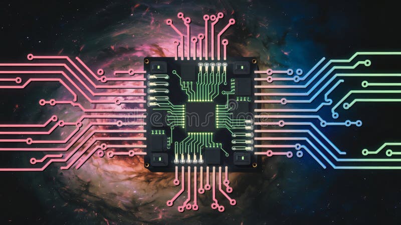 Abstract Circuit Board Design, Futuristic High Quality Image Stock ...