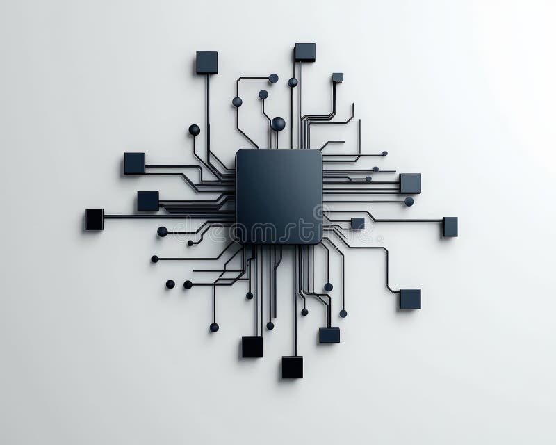 Abstract Circuit Board Design Representing Technology and Digital ...