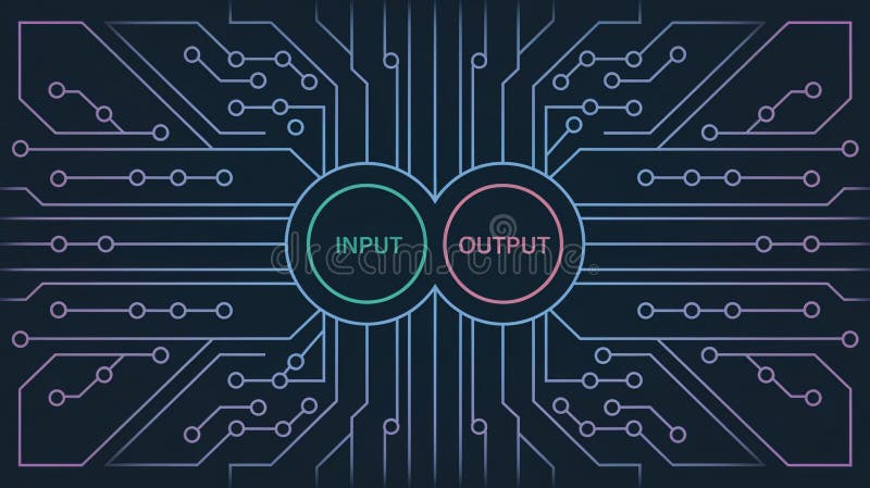Abstract Circuit Board Input Output Technology Good Resolution Stock ...