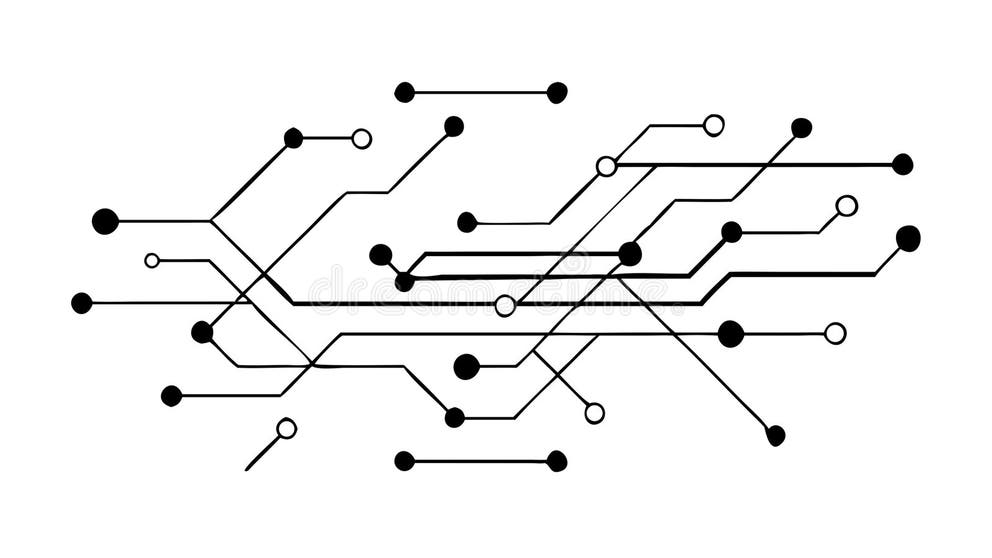 Technology Connection Vector Graphic Design Stock Illustrations ...