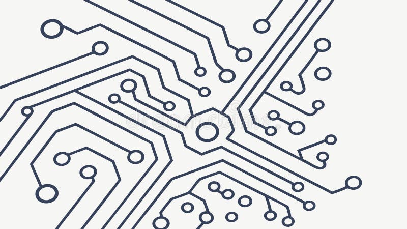 Abstract Circuit Board Lines, Representing Modern Technology and ...