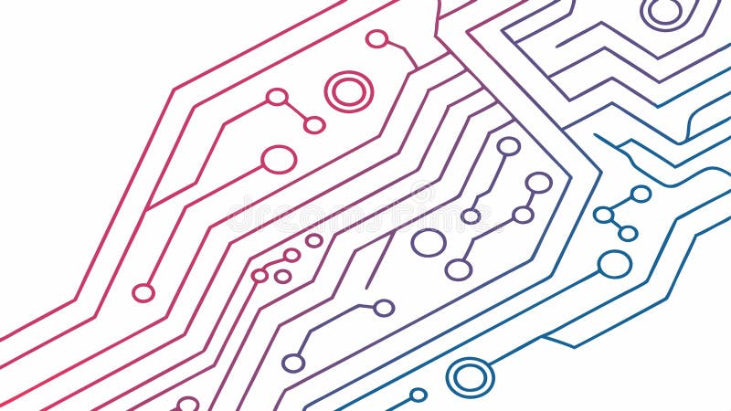 Abstract Circuit Board Lines, Technology Network, Vector Design ...