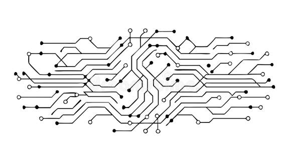 Abstract Circuit Board Lines Vector. High Tech Connectivity, Vector ...
