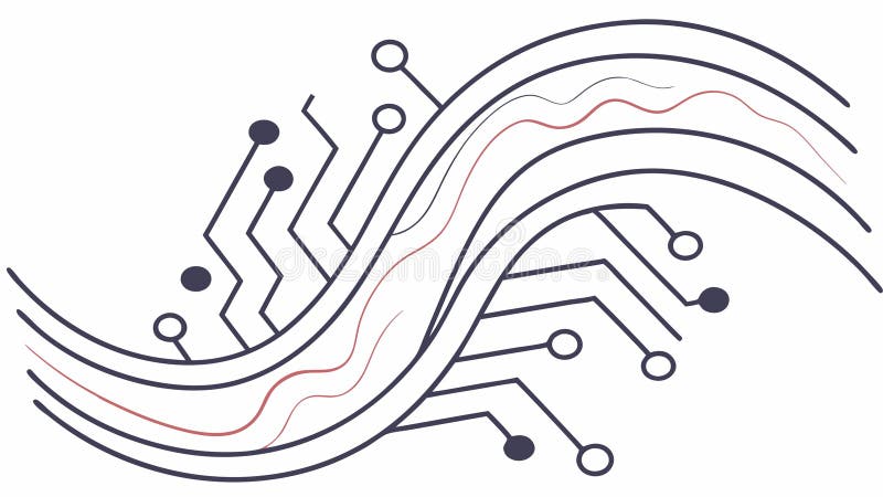 Abstract Circuit Board Lines Vector, Technology and Connectivity ...
