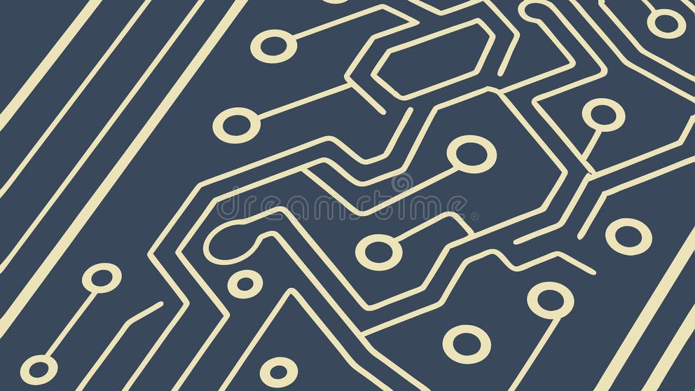 Abstract Circuit Board Pattern Design Technology Illustration Vector ...