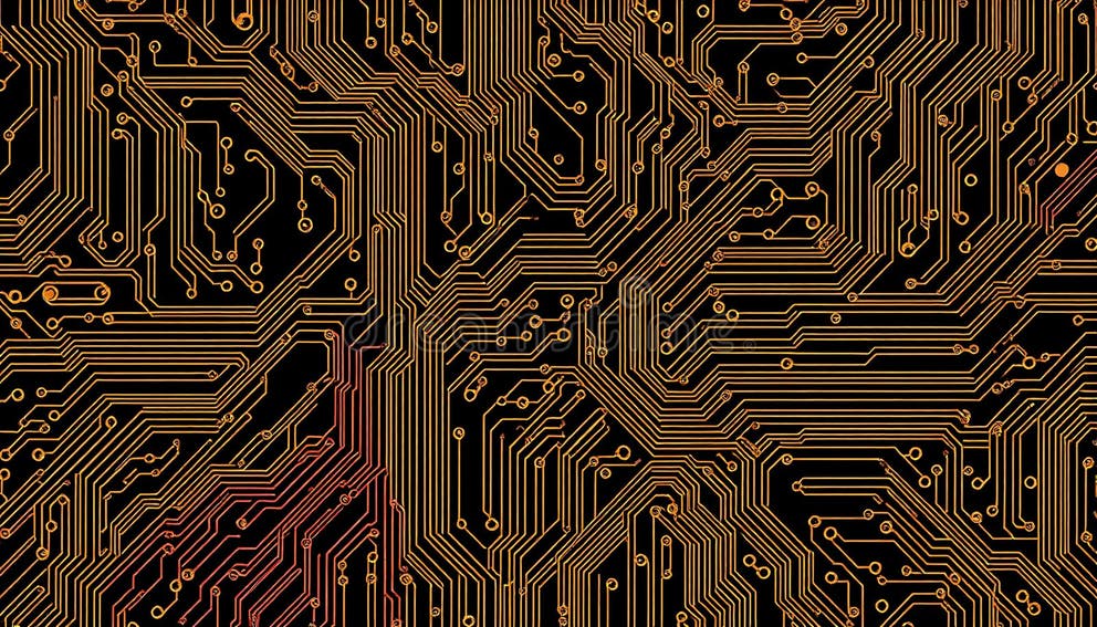 Abstract Circuit Board Pattern, Tech Design, Stock Photo, Generative AI ...