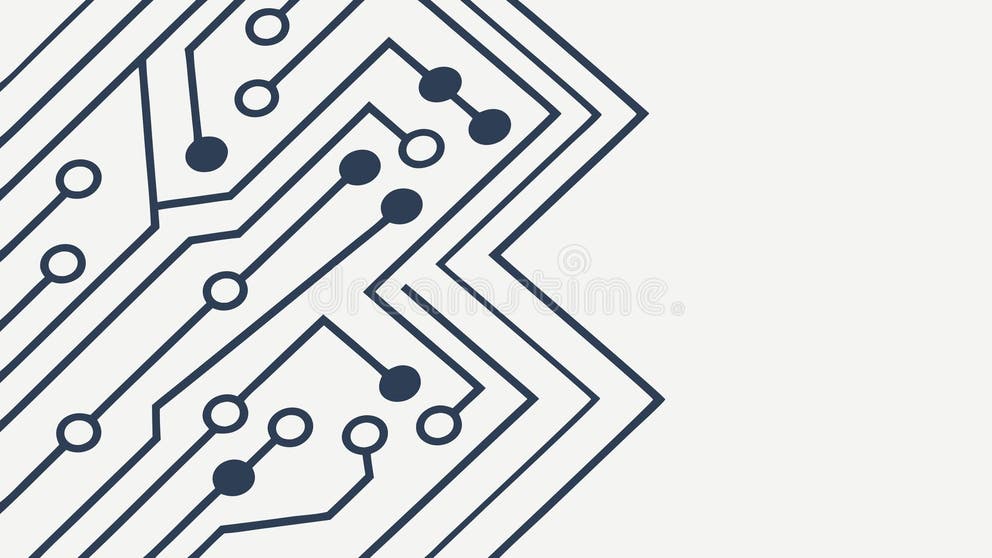 Abstract Circuit Board Pattern, Technology and Connectivity, Vector ...