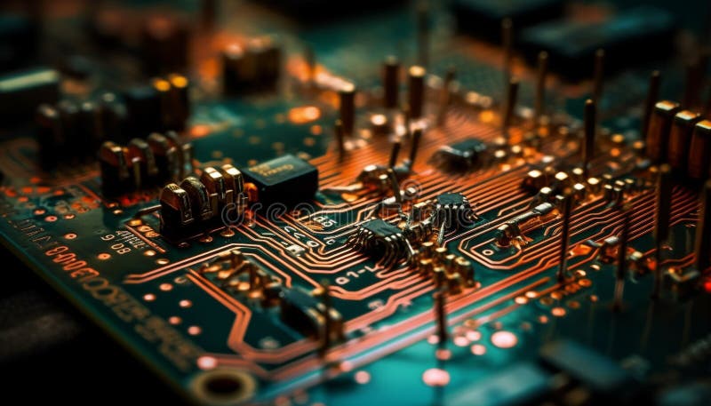 Abstract Circuit Board Showcases Complexity of Modern Electronics ...