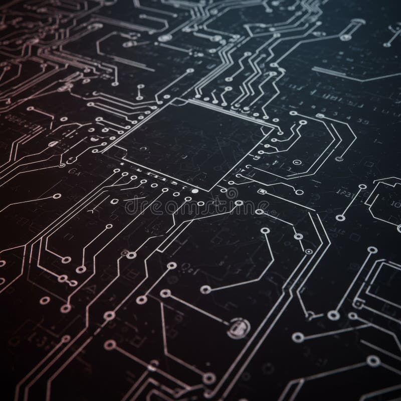 Abstract Circuit Board Technology Background Stock Illustration ...