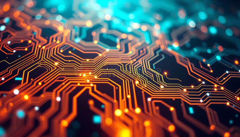 Abstract Circuit Board Texture, Technology Background and Electronic ...