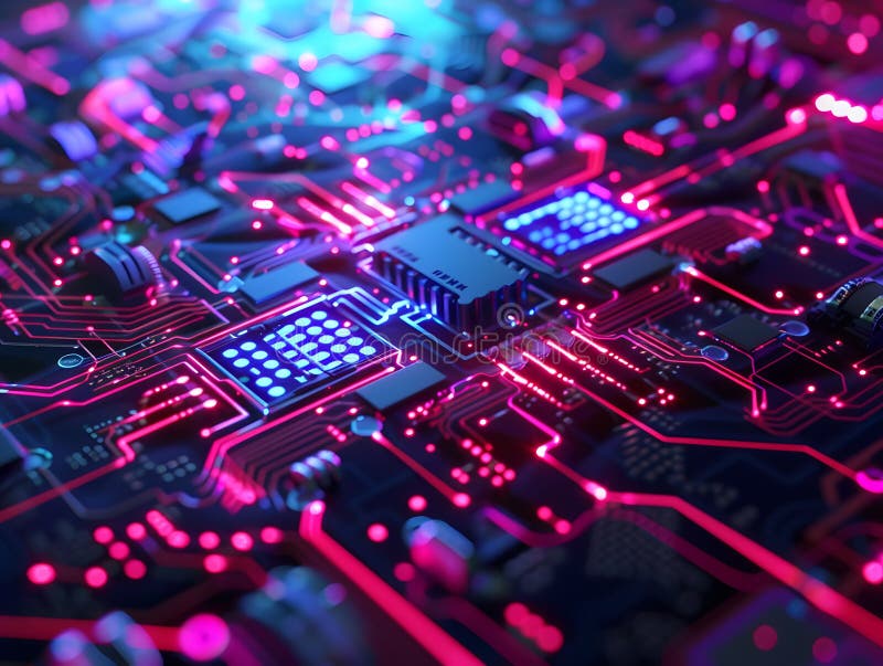 Abstract Circuit Cyberspace Design Stock Illustration - Illustration of ...