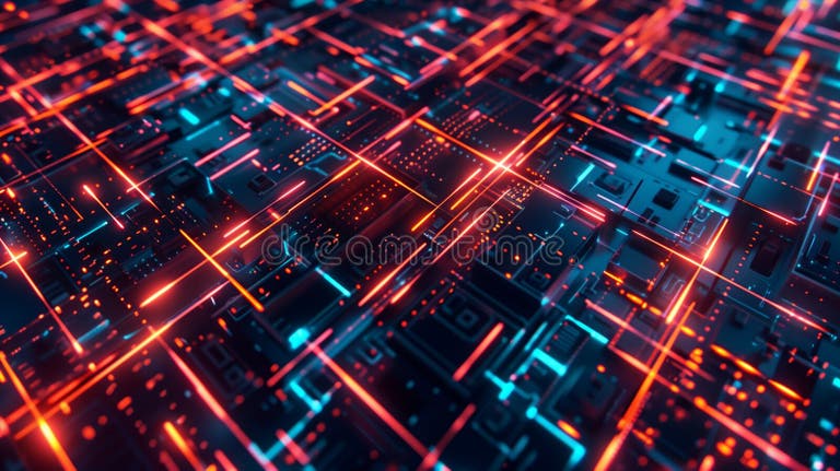 Abstract Circuit Cyberspace Design Stock Image - Image of future ...