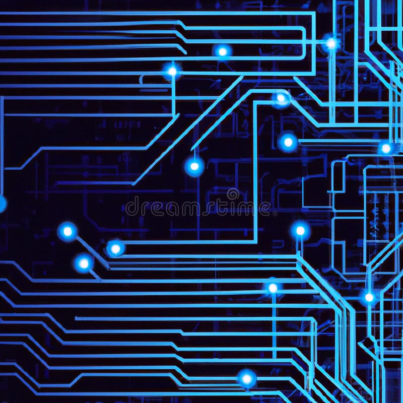 Abstract Circuit Cyberspace Design – Digital Illustration Stock ...