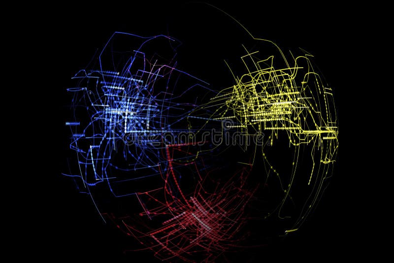 Abstract circuit stock illustration. Illustration of curve - 40318457