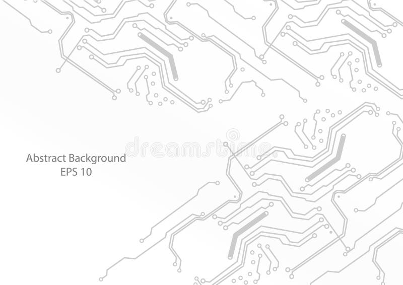 Abstract Circuit and White Background Technology,illustration Vector ...