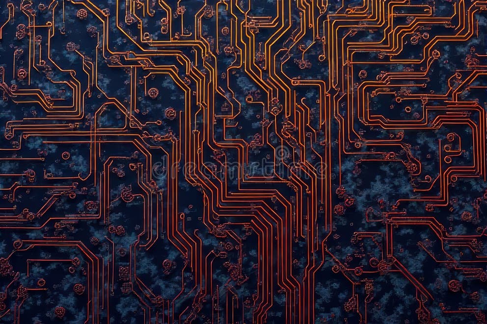 Abstract Circuitry Artwork stock illustration. Illustration of theory ...