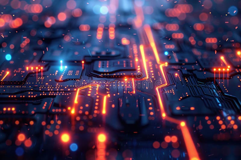 Abstract Circuitry stock illustration. Illustration of hardware - 337930405