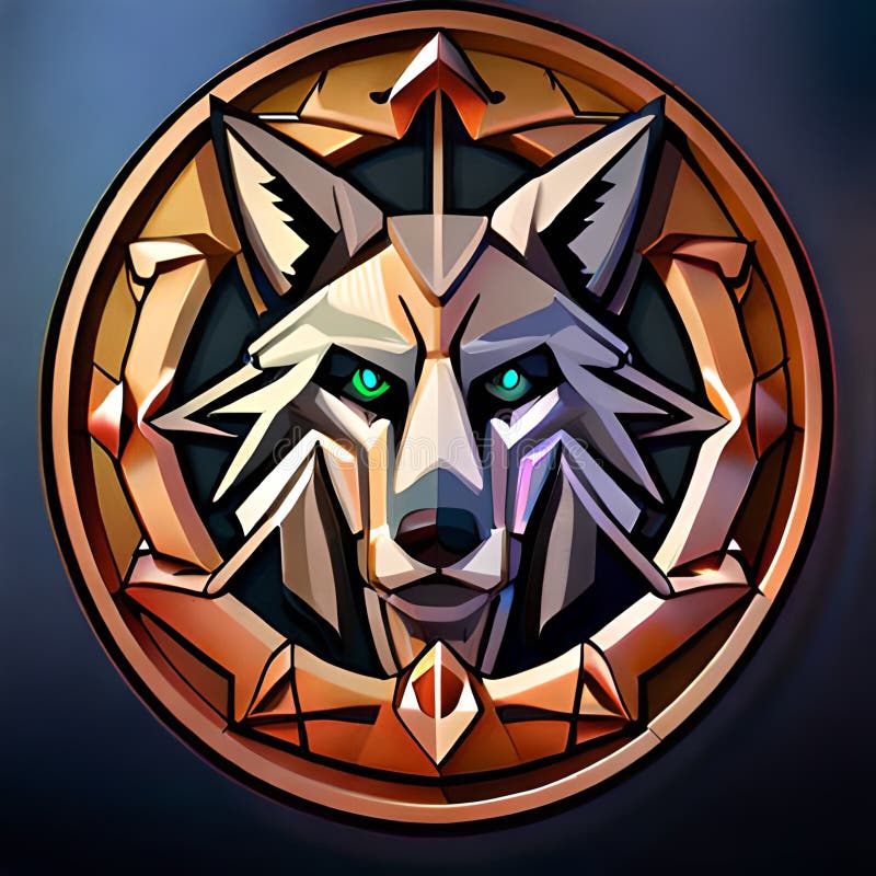 Circular Wolf Logo Stock Illustrations – 52 Circular Wolf Logo Stock ...